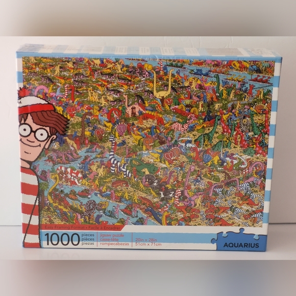 Aquarius | Games | New Sealed Wheres Waldo Dinosaur Theme Puzzle 00 ...
